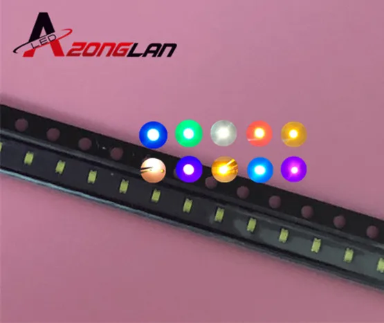 100pcs SMD 0603 LED DIY Kit Super Bright Red/Green/Blue/Yellow/White ...