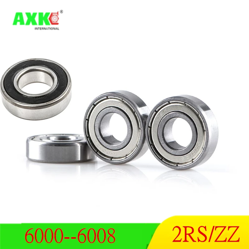 AXK 2PCS 6000 6001 6002 6003 6004 6005 6006 6007 6008 RS 2RS ZZ Deep ...