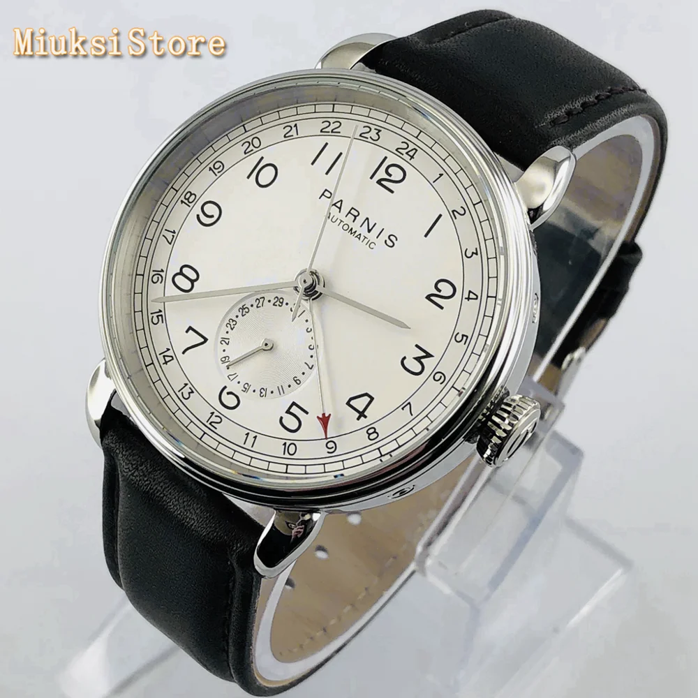 42mm-parnis-rel-gio-mec-nico-autom-tico-caixa-de-prata-gmt-rabe-marca ...