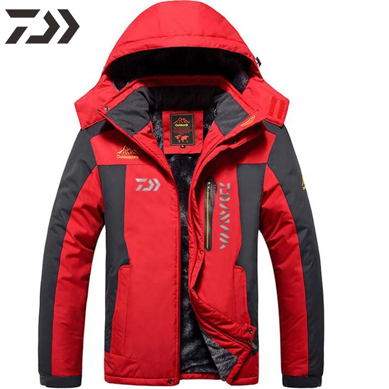 DAIWA одежда для рыбалки зима осень с капюшоном рыболовные Куртки ...