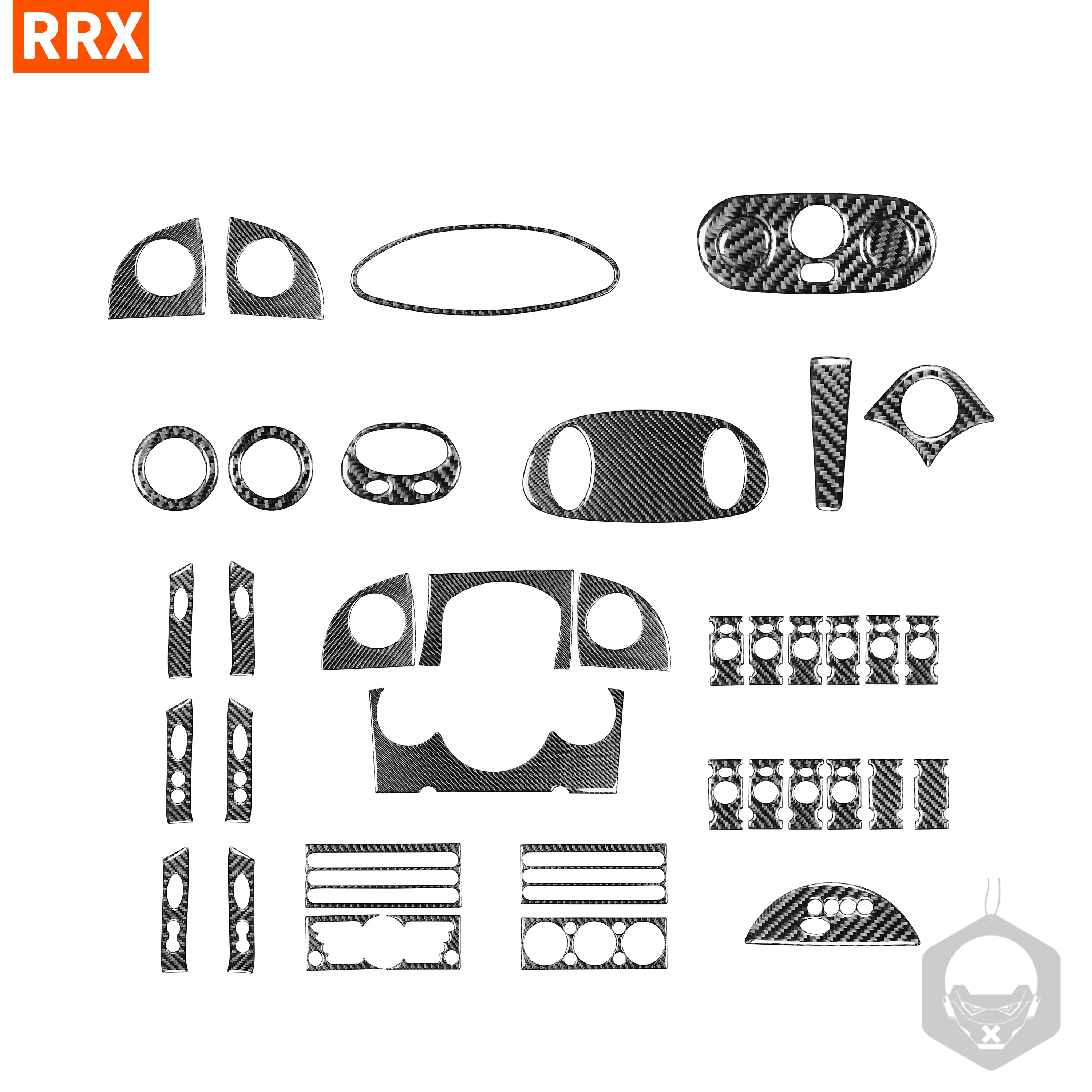 For Mini Cooper Hatch One R50 R53 2002 2003 2004 Carbon Fiber Sticker ...