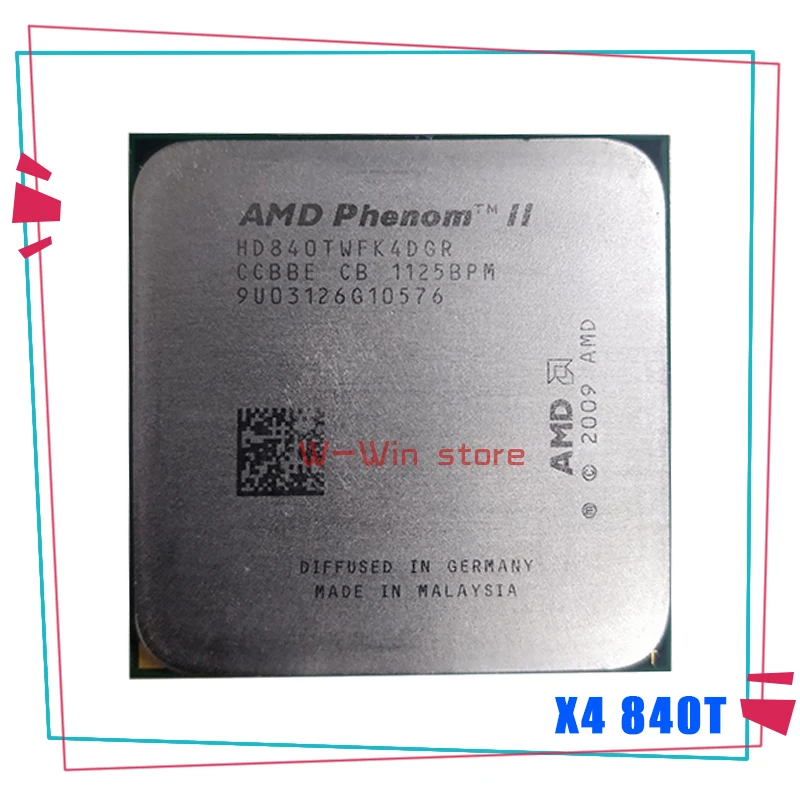 AMD Phenom II X4 840T 2.9Ghz 쿼드 코어 데스크탑 CPU X4 840T HD840TWFK4DGR 소켓 ...