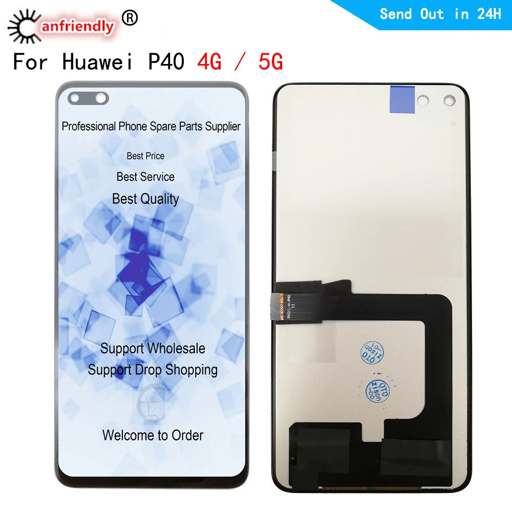 Pantalla LCD OLED de 6,1 pulgadas para Huawei P40, 4G/5G, ANA AN00, TN00, NX9, LX4, AL00 ...