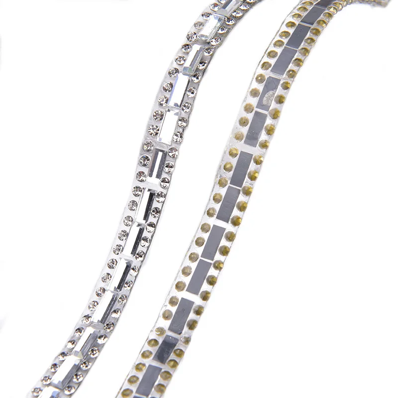 5-Yard-Crystal-Ribbon-Trim-Strass-Applique-Banding-7Mm-Wide-Clear ...