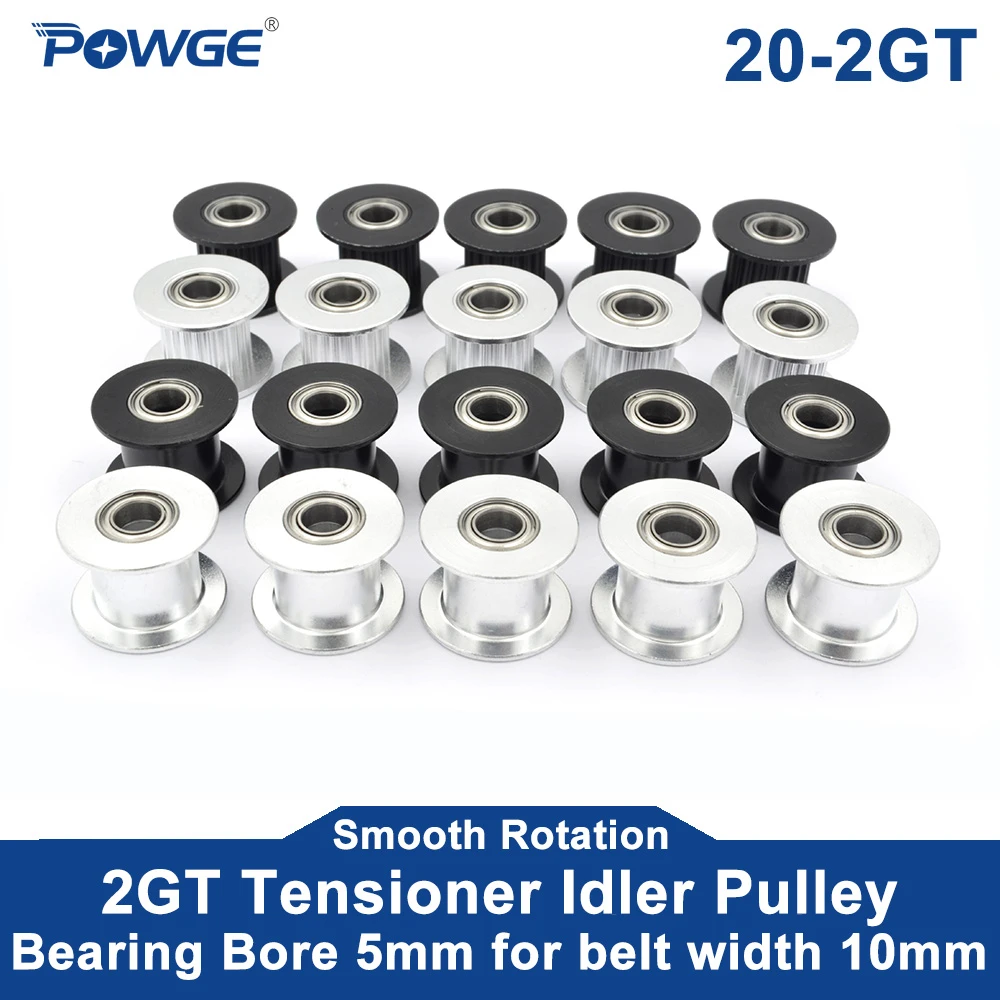 20Teeth Idler Pulley Bore 5mm GT2 LL-2GT RF Open Timing Belt Auart ...
