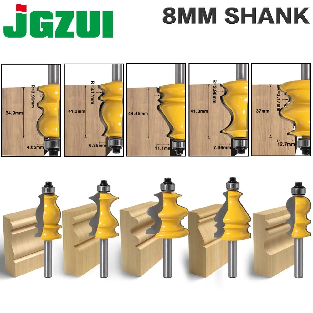 1pc 8mm Shank Casing & Base Molding Router Bit Set Cnc Line Knife ...