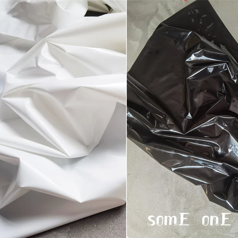 Opaque-TPU-Fabric-Black-White-PVC-Waterproof-DIY-Raincoat-Background ...