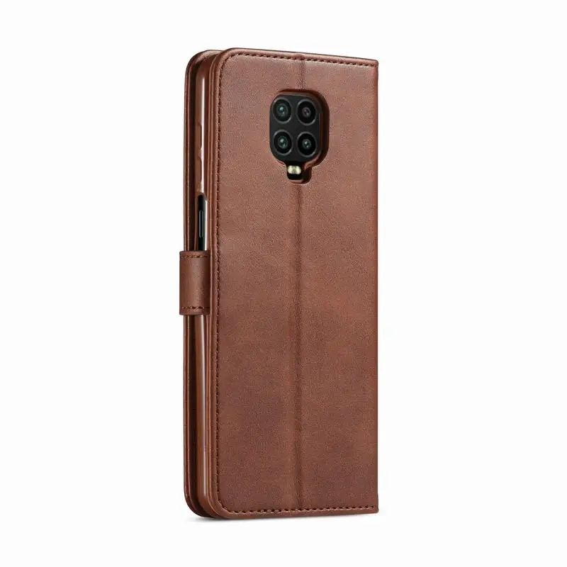 Luxurious Flip Wallet Phone Case Cover for Redmi Note 9 Pro (Black)