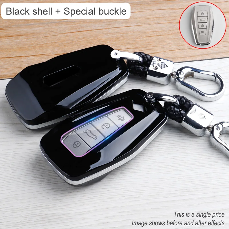 Carbon-Fiber-Car-Smart-Key-Cover-Case-Fob-For-Geely-Coolray-Boyue-Atlas ...