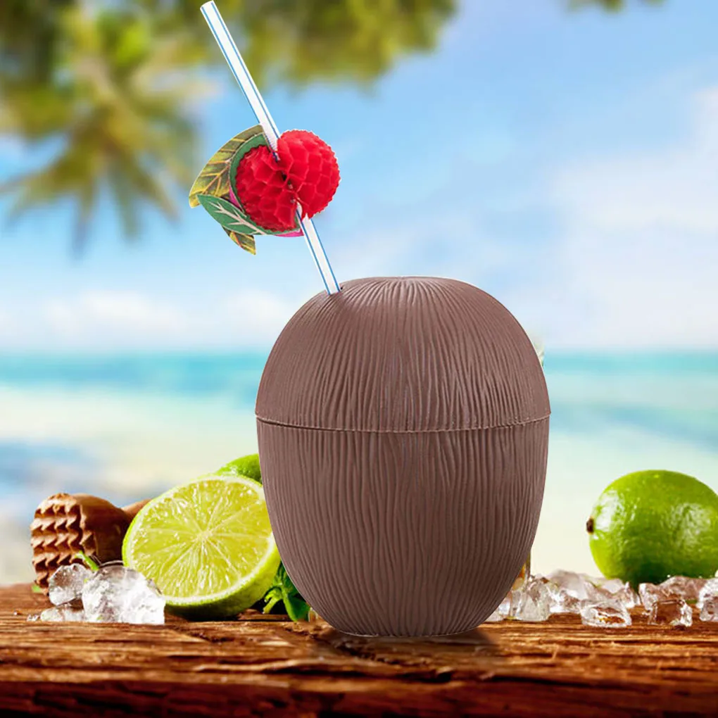 Hawaii-Party-Pineapple-Drink-Cup-Plastic-Fruit-Shape-Coconut-Cup-Beach ...