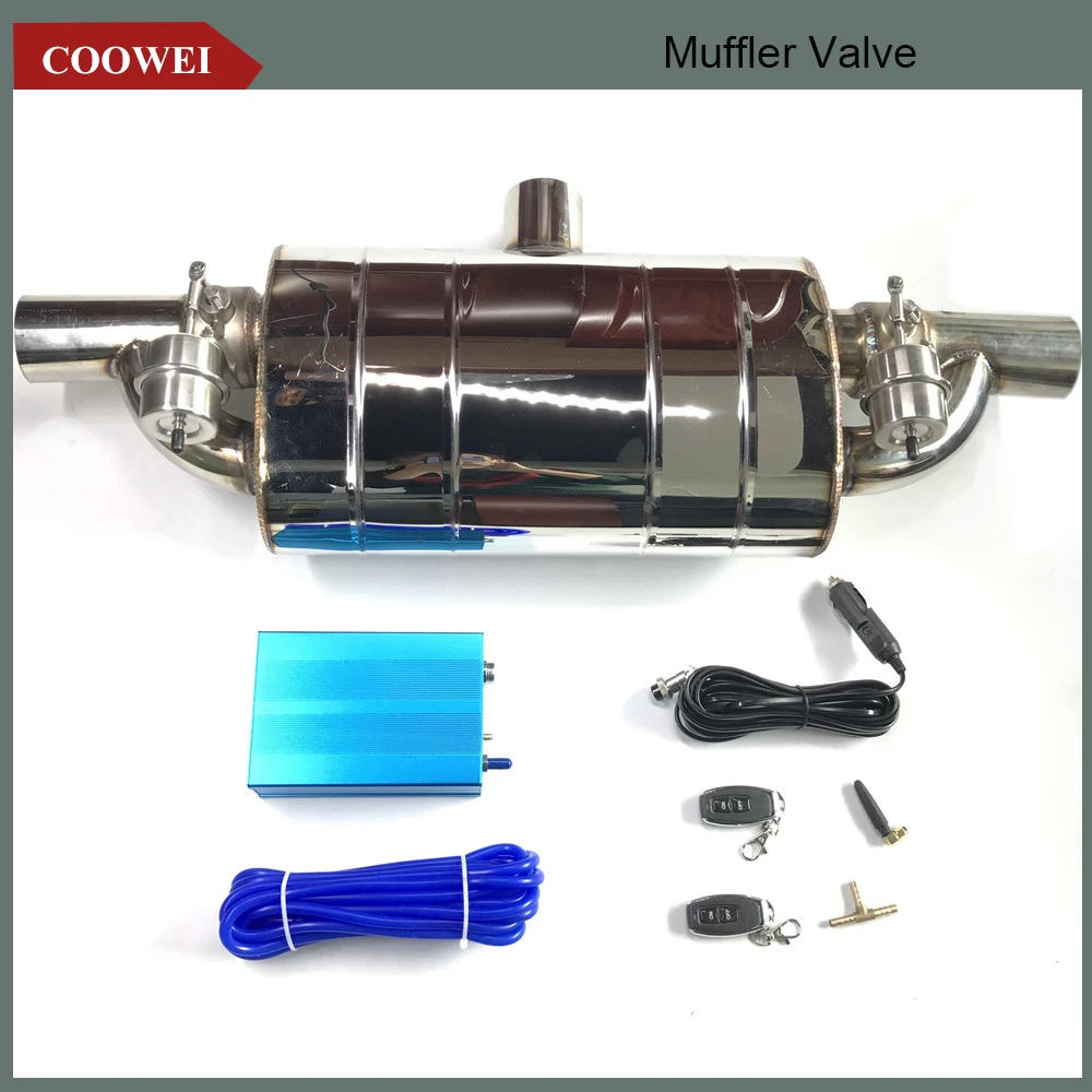 51-63-76MM-Car-exhaust-pipe-Variable-Valve-Mufflers-Remote-control ...