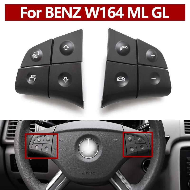 Car Multi function Steering Wheel Push Buttons Phone Control Switch Key ...