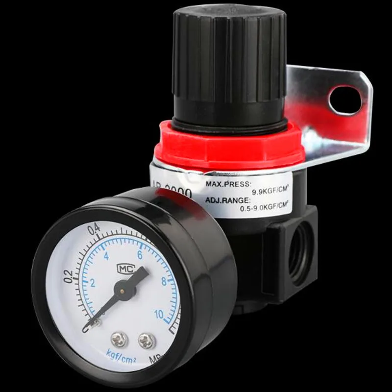 Compresor neumático AR2000 G1/4 '', manómetro de Control de aire, válvula Reguladora de ...