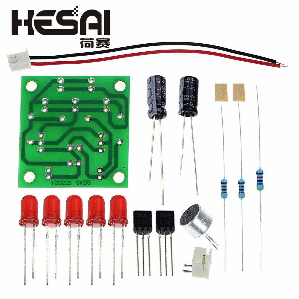 Electronic-Funny-Kits-Voice-Control-LED-Melody-Light-DIY-Kits-Production-Suite-Small-Electronic ...