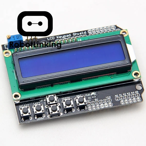 1602 LCD Board Keypad Shield Blue Backlight For Arduino Duemilanove ...