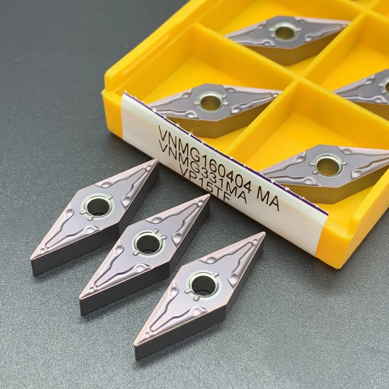 Inserto-de-carburo-VNMG160408-VNMG160404-VP15TF-US735-herramienta-de ...