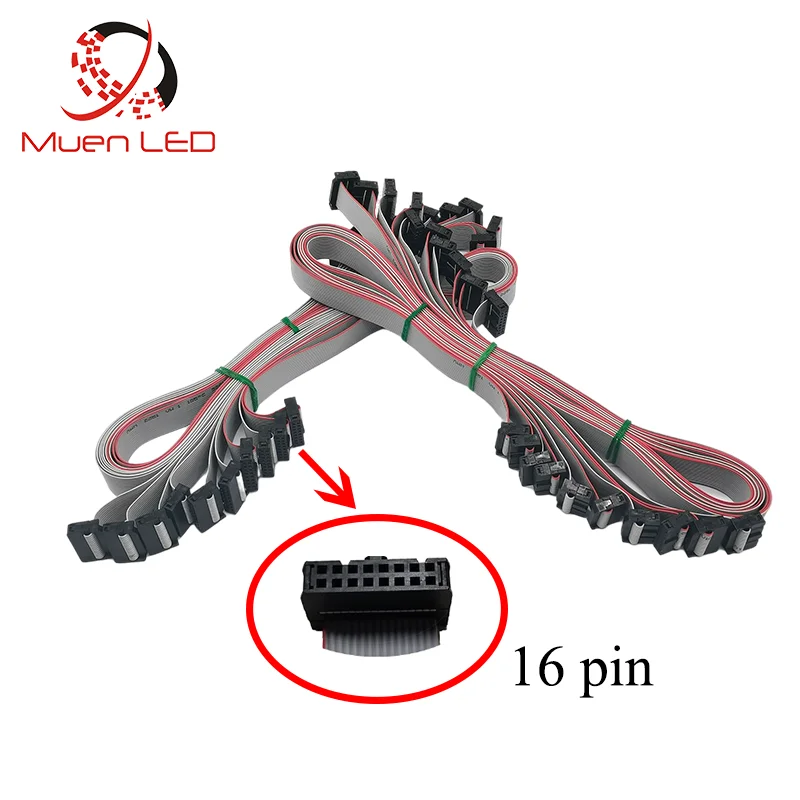 Flat Ribbon Data Cables 16pin For Led Display Receiving Card Connection ...