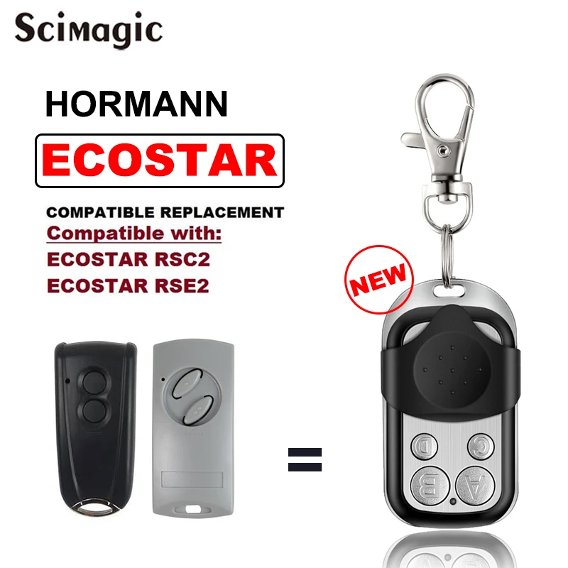 2022 Compatible ECOSTAR RSC2 RSE2 433 Remote Control 10 50m Rolling ...