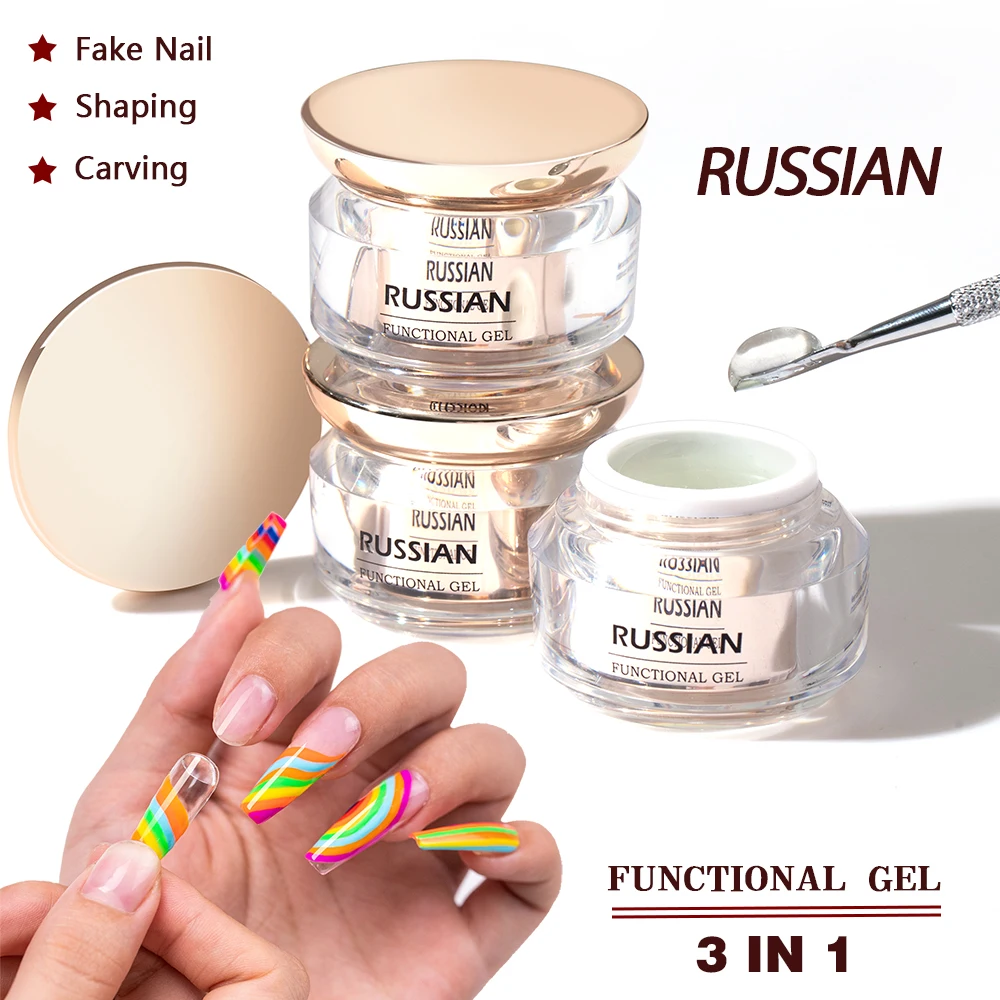 VDN-Fast-Drying-Solid-State-Russian-Nail-Gel-Polish-3-in-1-For-Fake ...