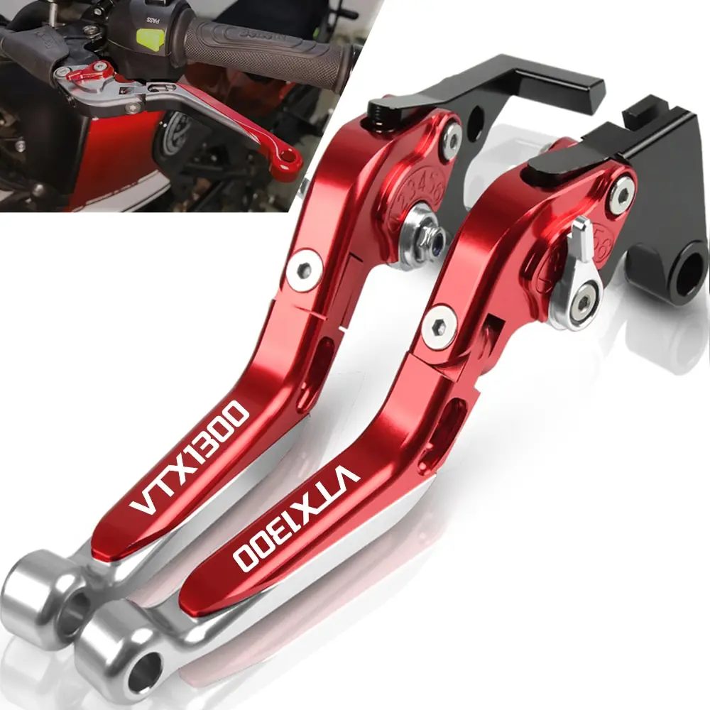 Motorcycle Folding Extendable Cnc Moto Adjustable Clutch Brake Levers ...