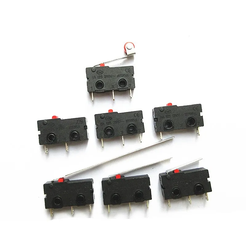 Micro Roller Lever Arm Switch Normally Open Close 5pcs 5-Pack KW12-3 ...