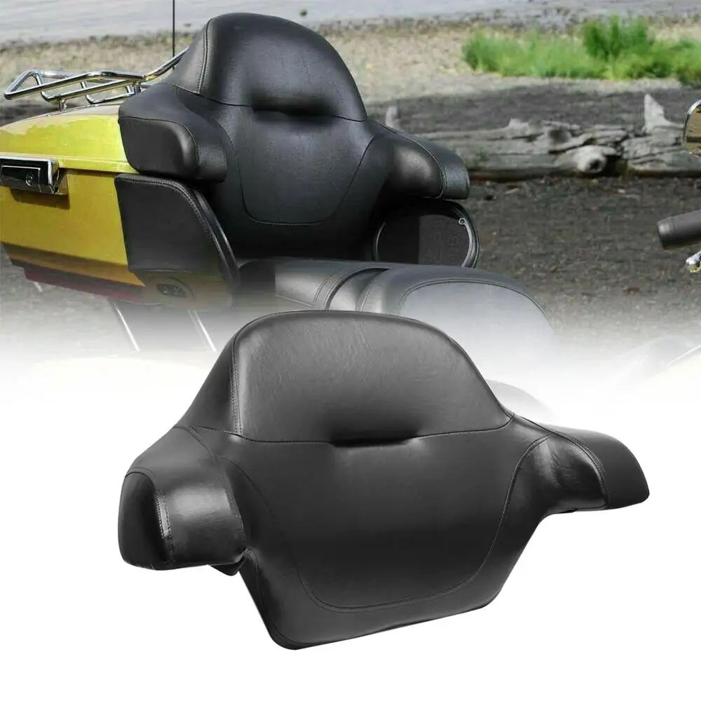 Motorcycle Wrap-around Chopped King Trunk Backrest Pad For Harley ...
