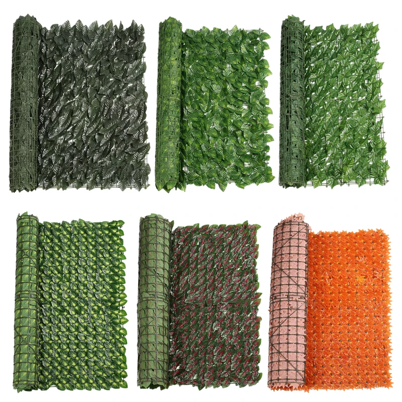 Treillis,Filet artificiel 6 Styles,feuille de lierre,clôture de ...