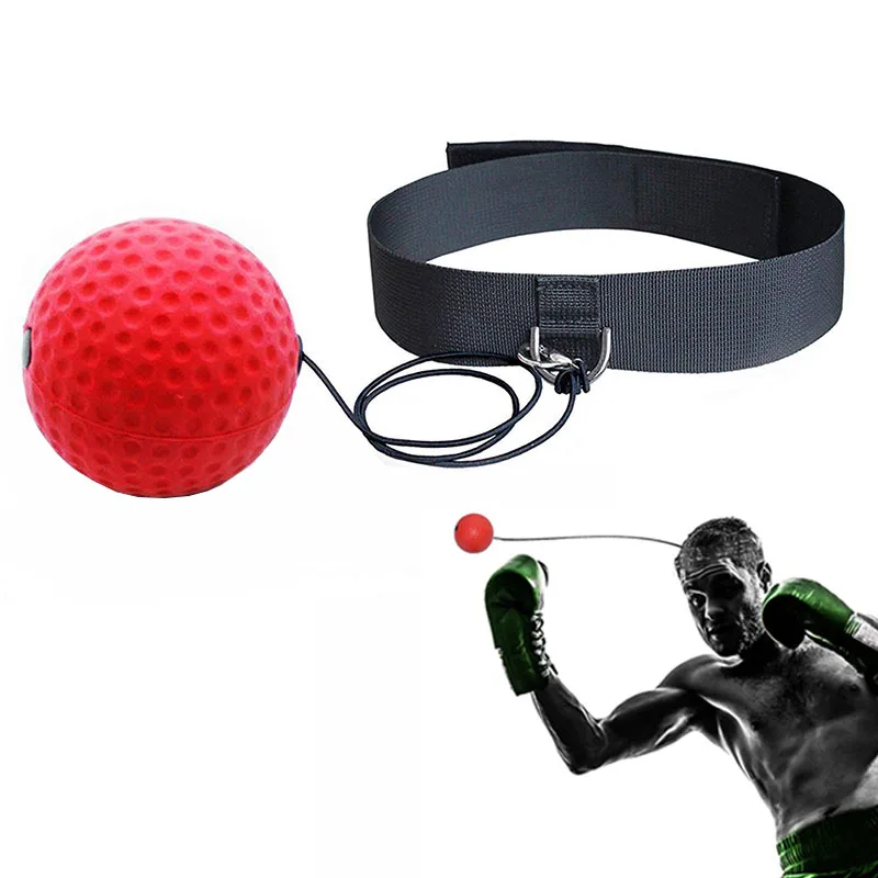 Boxing Reflex Ball Speed Punch Ball With Headband PU Balls For Hand Eye ...