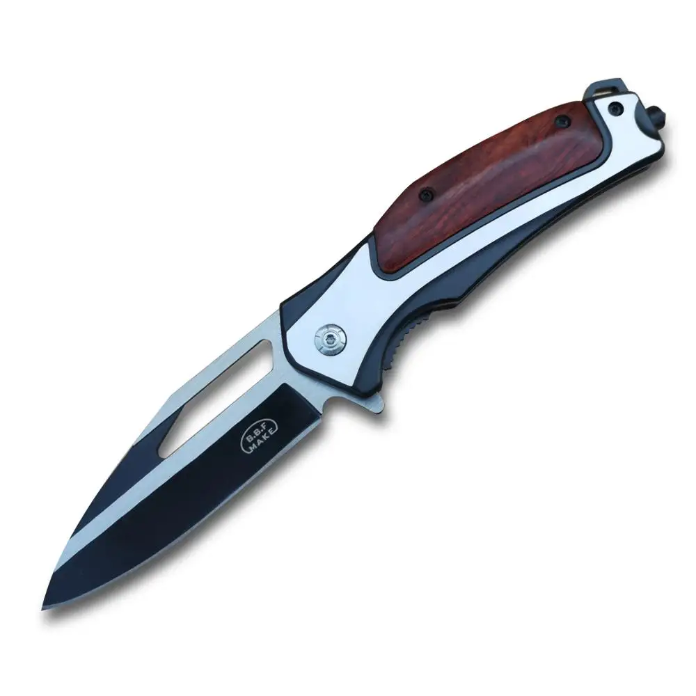 Survival Knife Folding Pocket knife Tactical Camping 7CR13Mov Steel ...