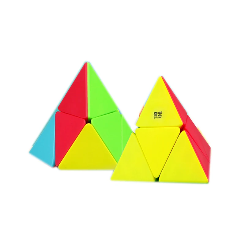 Qiyi 2x2 Neo Stickerless Triangle Magic Cube Professional Strange-shape ...