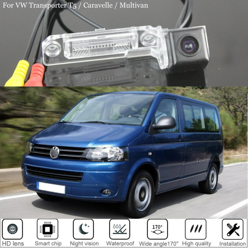 Car Rear View Reverse Camera For Volkswagen Transporter T5 Caravelle ...