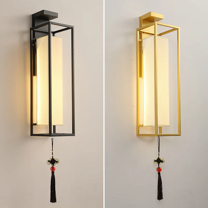 Chinese Style Living Room Background Wall Lamp Bedroom Bedside Lighting ...