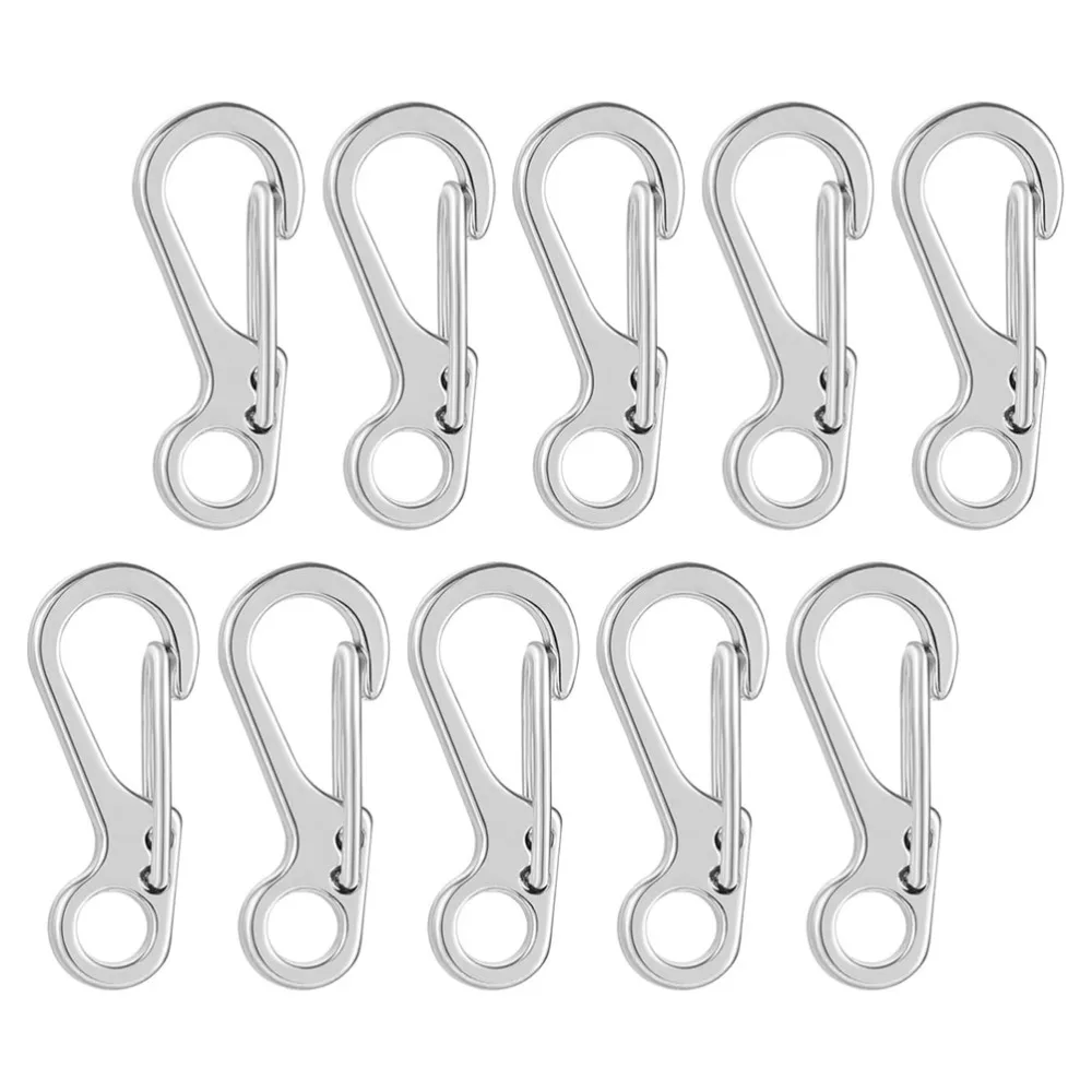 10Pcs Outdoor Climbing Keychain Portable Key Rings Buckles Practical ...