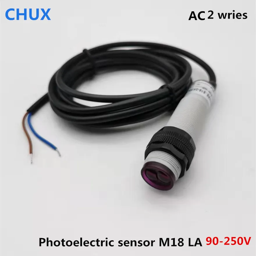 Photoelectric Switch 220V AC 2 Wires 30cm Sensing Detect Distance NO/NC ...