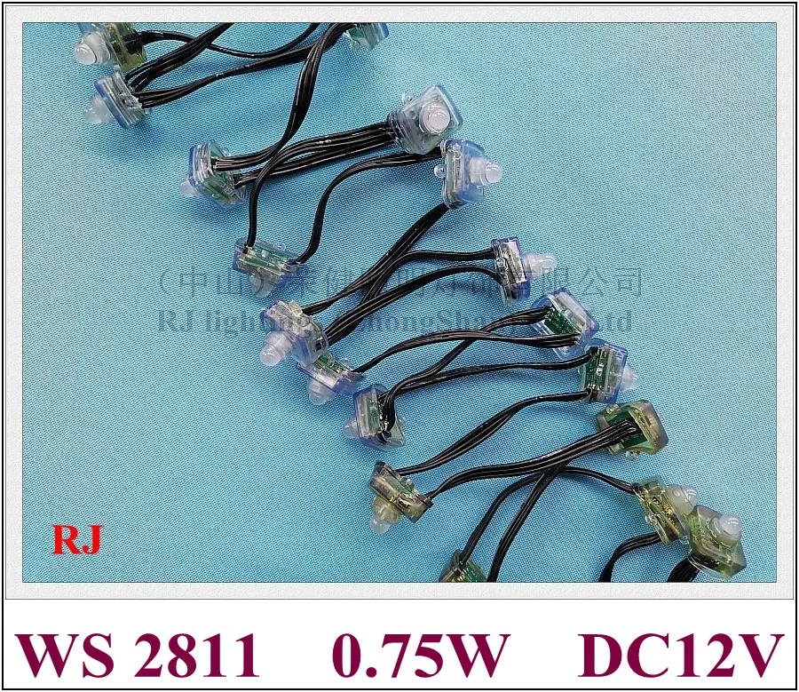WS 2811 LED pixel light module LED exposed light string 0.75W DC12V ...