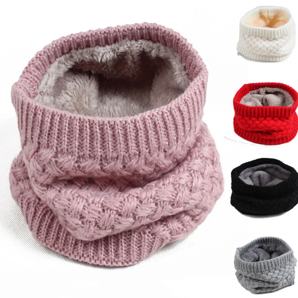1 Pza invierno cálido cepillado cuello más cálido círculo ir abrigo ...