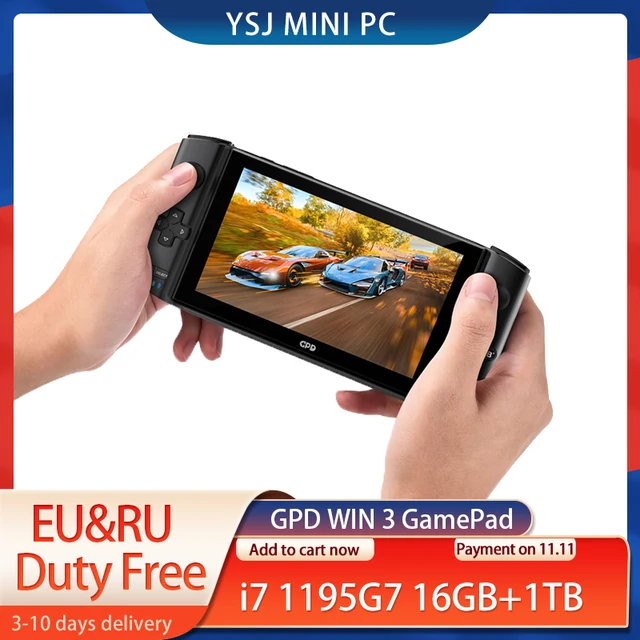 Gaming MiniLaptop GPD WIN3 Intel i7 1195G7 5.5Inch Handheld GamePad ...