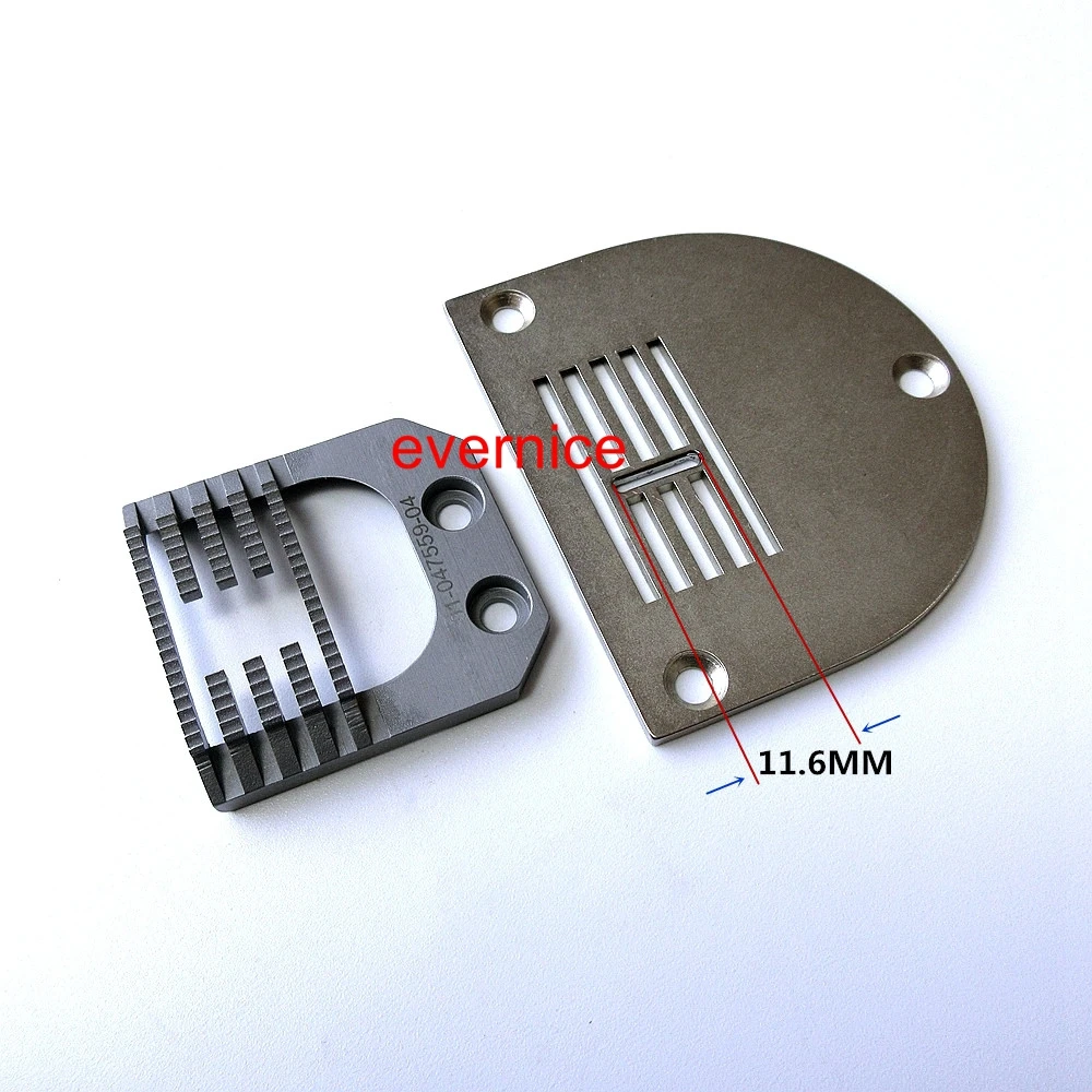 10mm Zig Zag Needle Plate Feed Dog For Pfaff 918 #91-058 089-24,91-047 559-04