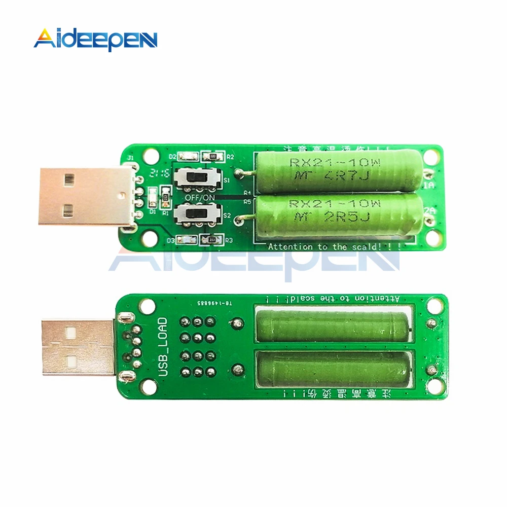 Resistor Usb Dc Electronic Load With Adjustable Switch 3 5v1a Current ...