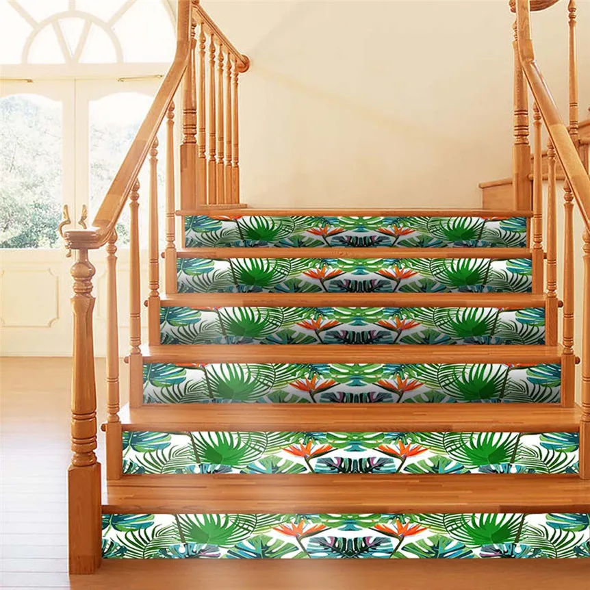 3D Simulation Stairs Steps Stickers Riser Floor Sticker for Bedroom ...