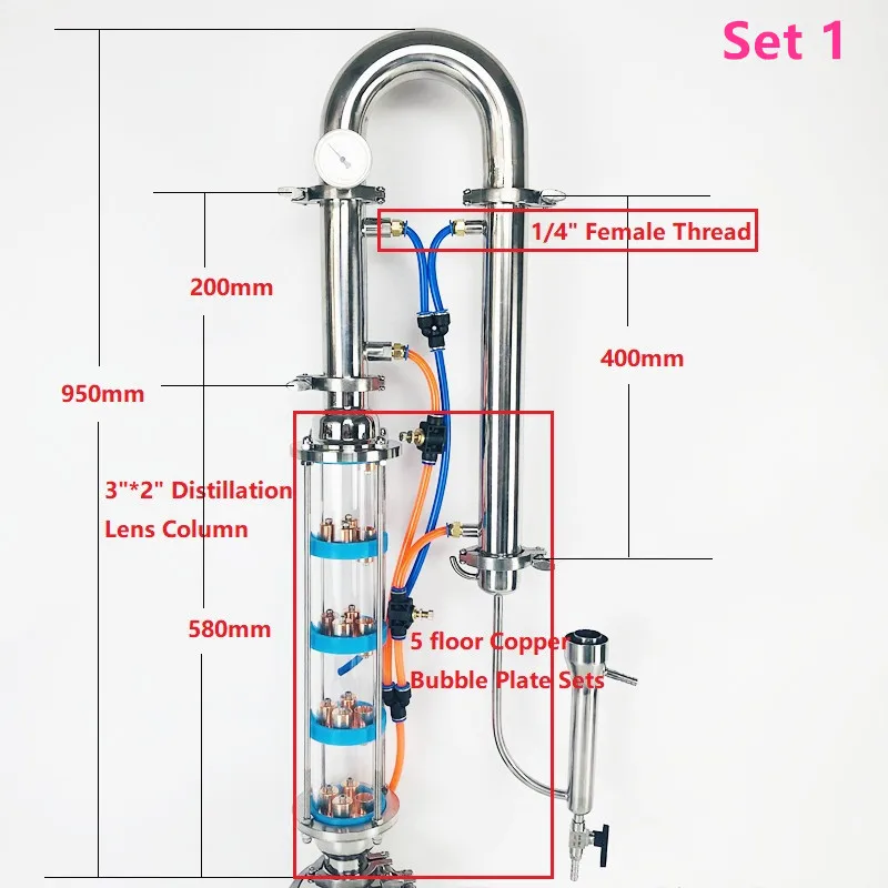Distillation Column Distiller | Copper Type Flute Distiller - New Type ...