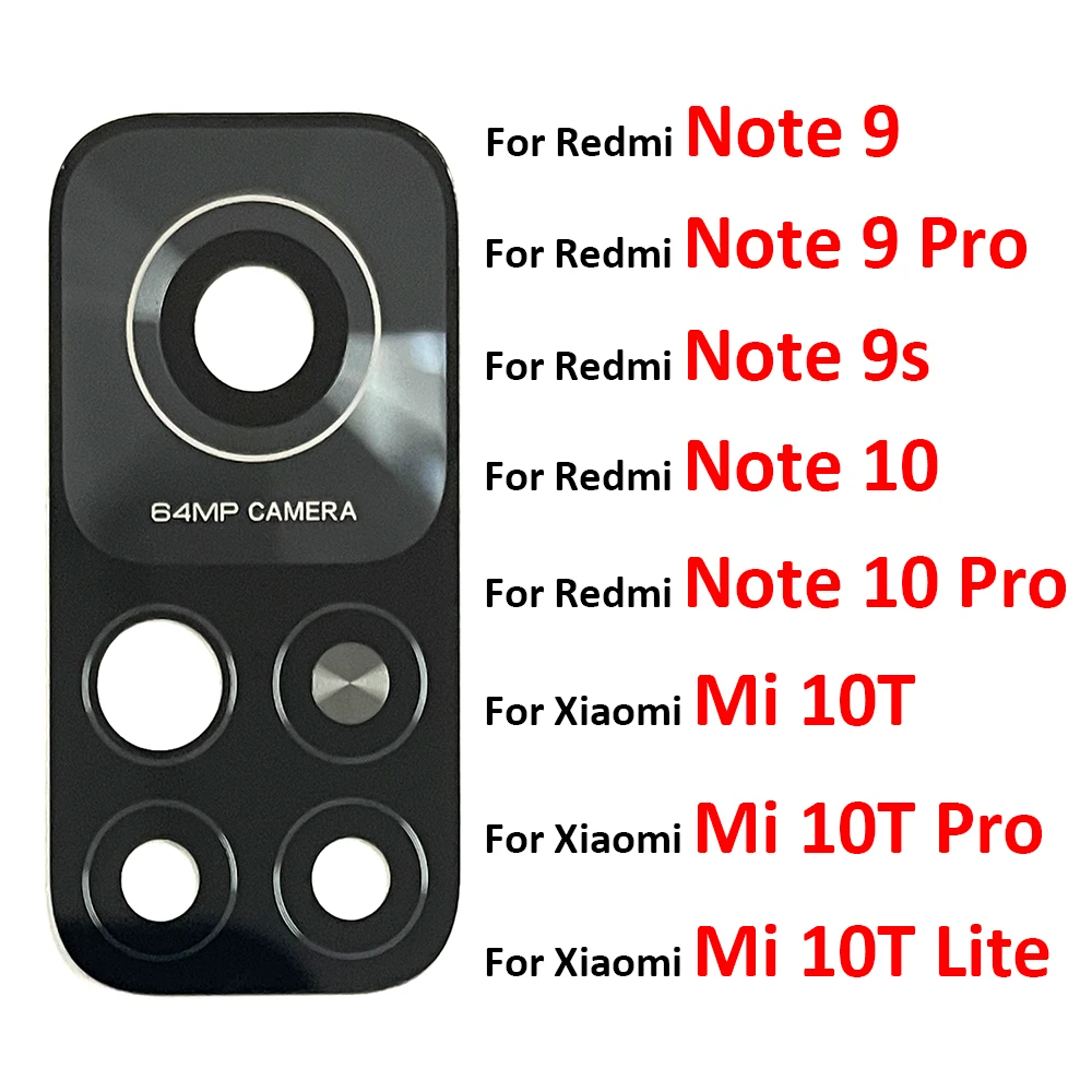 2Pcs-Back-Rear-Camera-Glass-Lens-For-Xiaomi-Redmi-Note-9-9S-10-10s-Pro ...