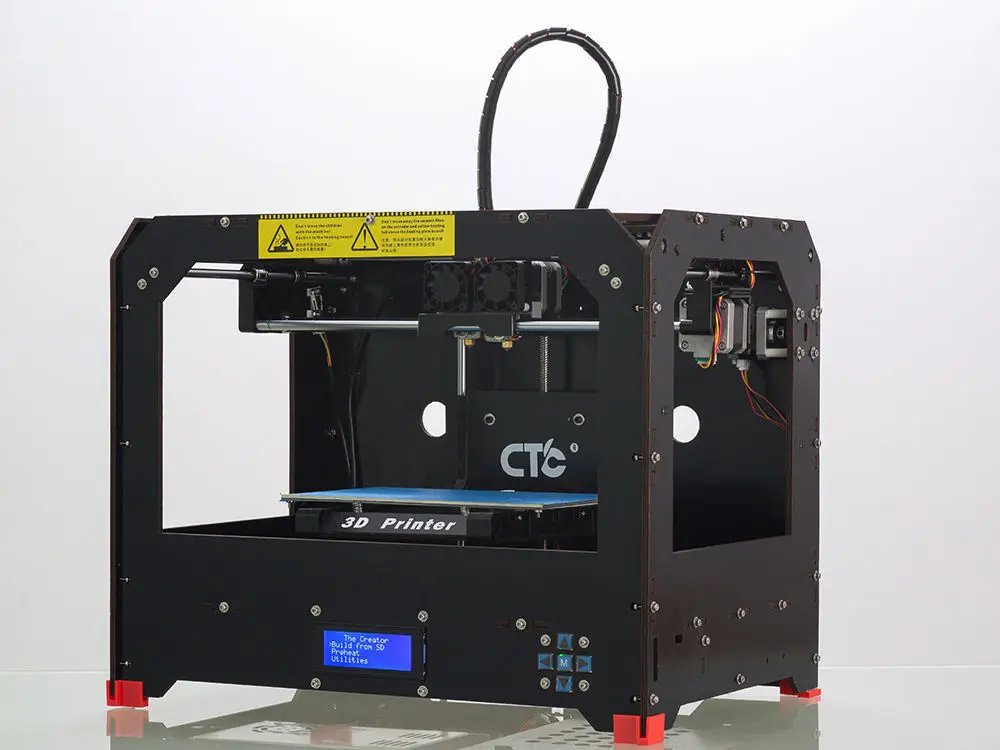 CTC Черный 3d принтер-двойной экструдер-MK8-Прямая с фабрики Самая низкая цена-PLA купить в OCHA.RU