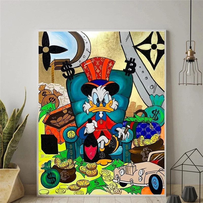 Donald Duck In Plastic Canvas