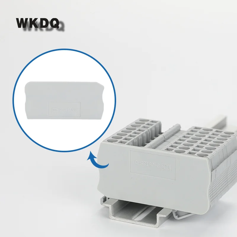 D ST2.5 TW 1Pc 엔드 커버 D ST/PT 2.5 TW ST PT 시리즈 트윈 3 커넥터 블록 L61/H29.5/W2 ...