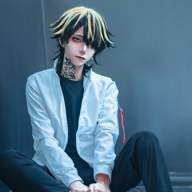 Kazutora Hanemiya Tokyo Revengers Cosplay Costumes Baseball White Coat ...