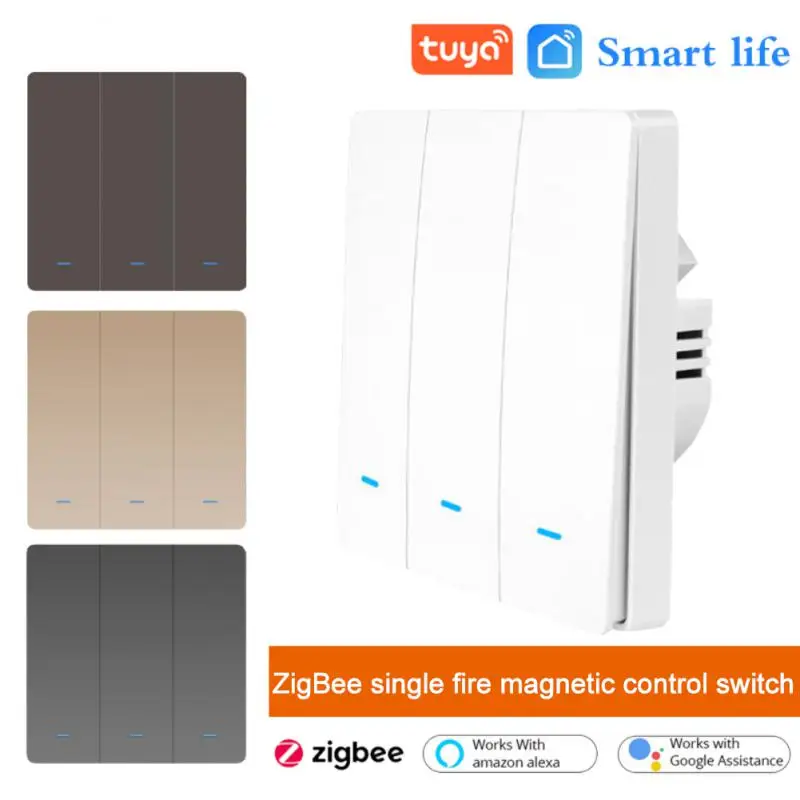 Aubess Tuya ZigBee Zero Fire Smart Light Switch No Capacitor Needed ...