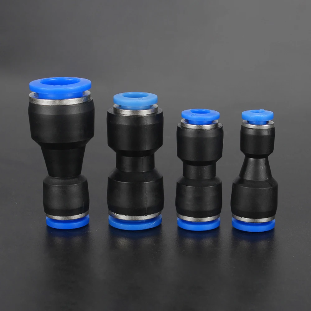Press Fit 4/6/8/10/12/14/16mm OD PU Tube Equal/Reducer Pneumatic Push ...