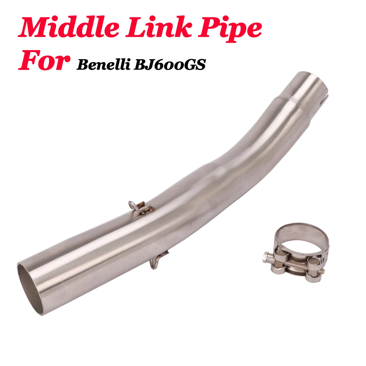 Full-System-Motorcycle-Exhaust-Middle-Link-Pipe-Stainless-Steel ...