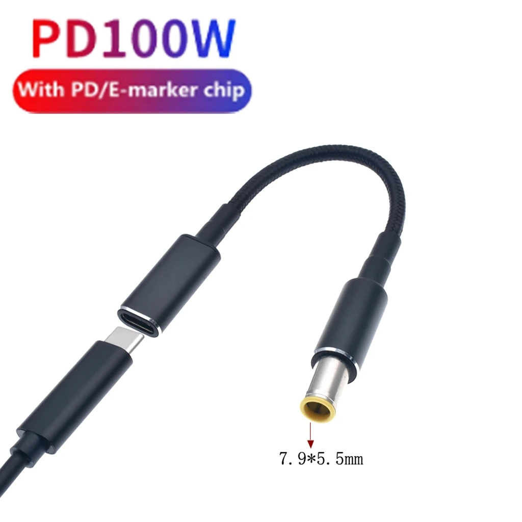 100W-USB-Type-C-Fast-Charging-Cable-Cord-for-Lenovo-Thinkpad-T61-T60 ...